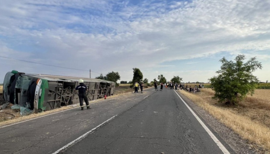 Vengrijoje – smarki ukrainiečius vežusio autobuso avarija