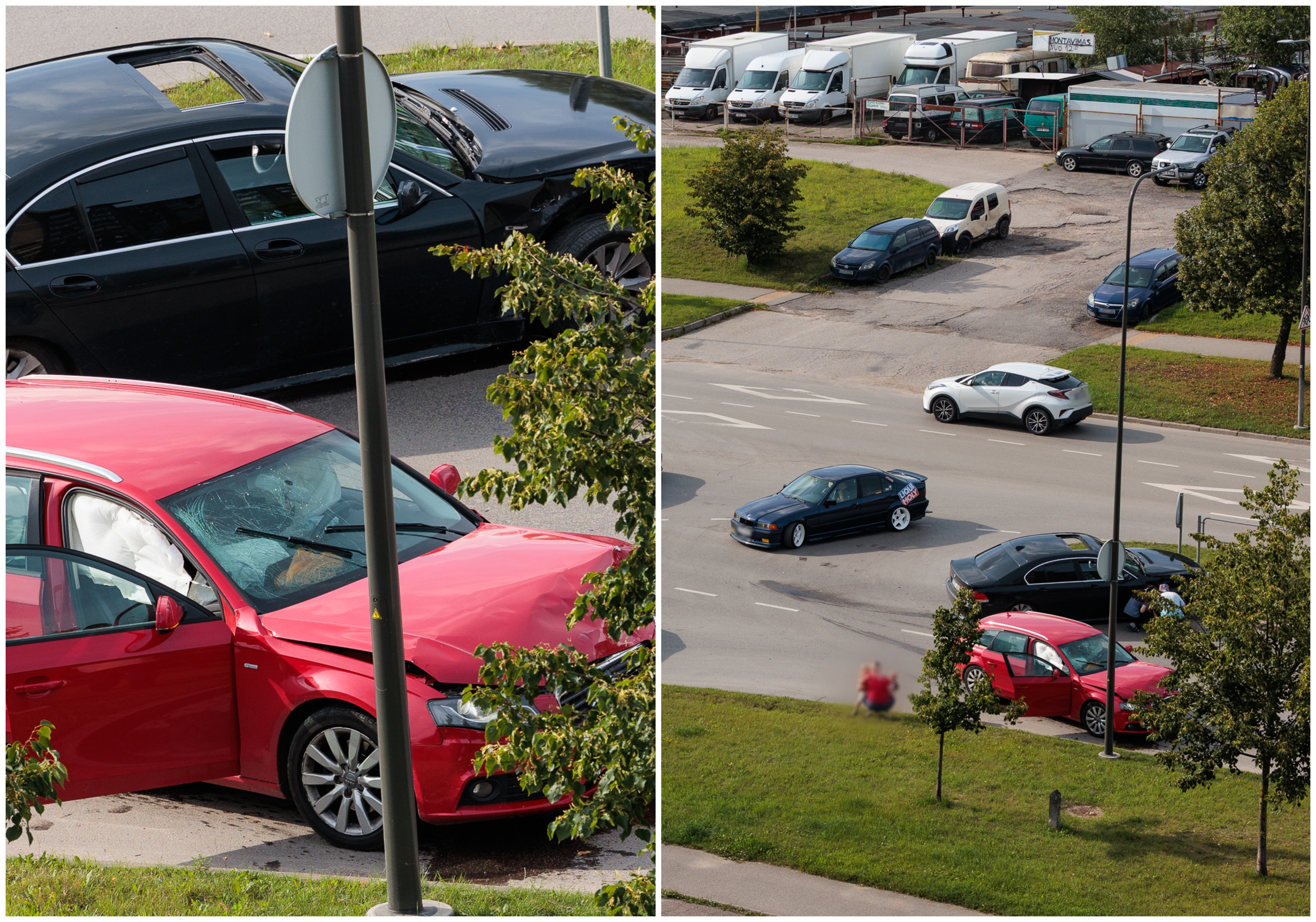 Kaune – smarki avarija: buvo chaosas, į ligoninę išvežti du žmonės ...