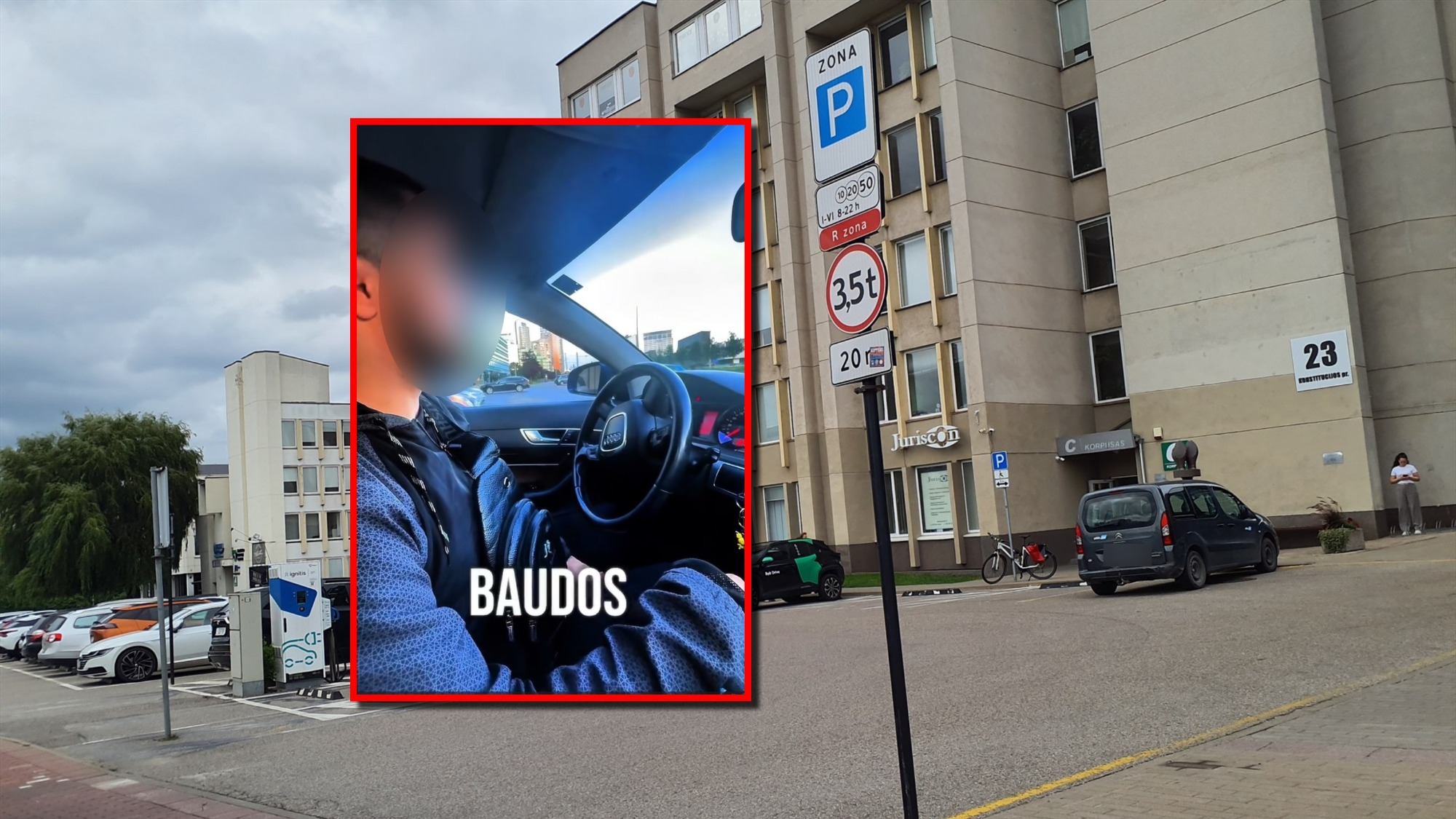 Vyro keiksmai dėl baudos už apmokestintą automobilių statymą virto kuriozu