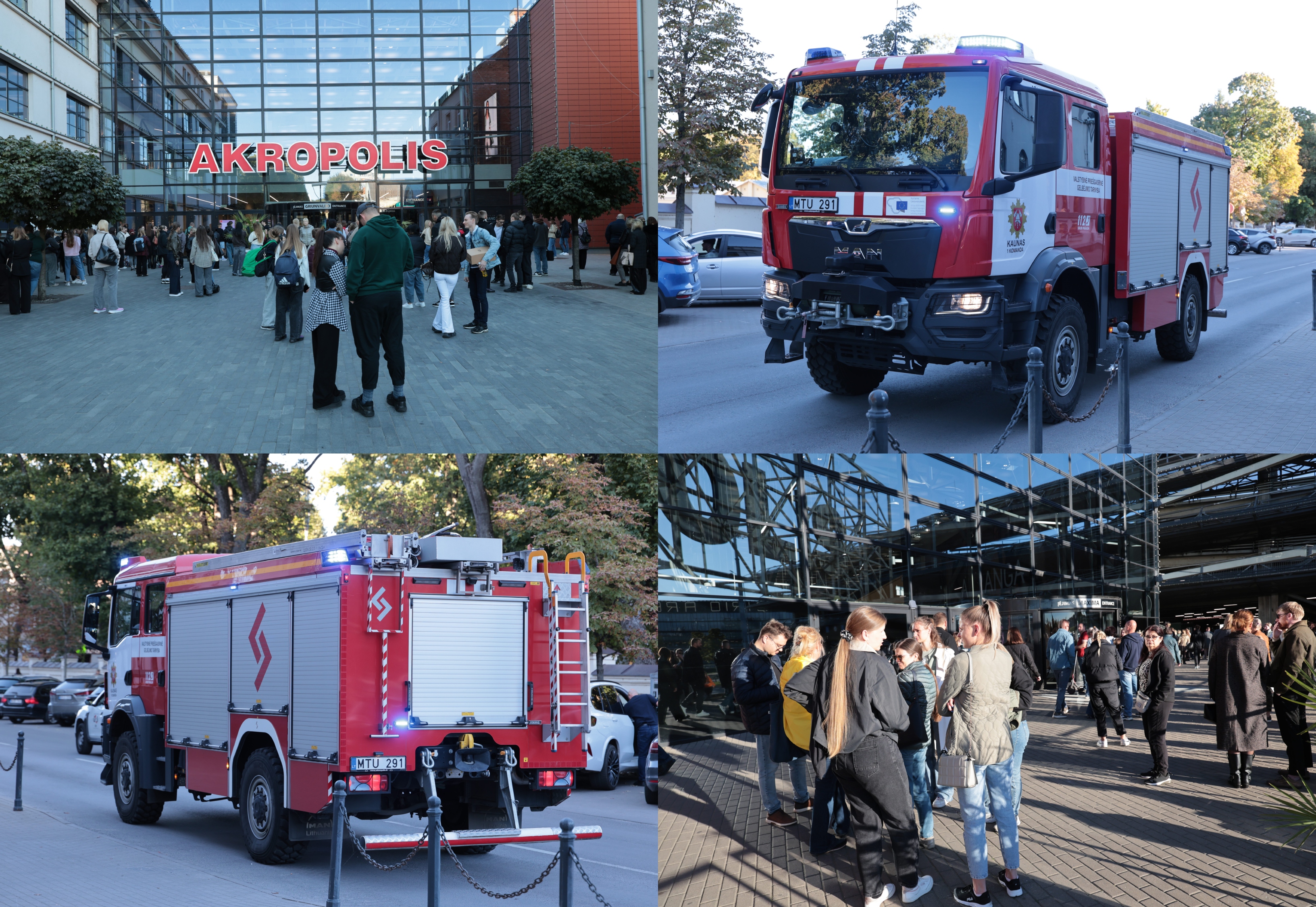 Buvo evakuotas Kauno „Akropolis“ – ugniagesiams pranešta apie sužeistą ...