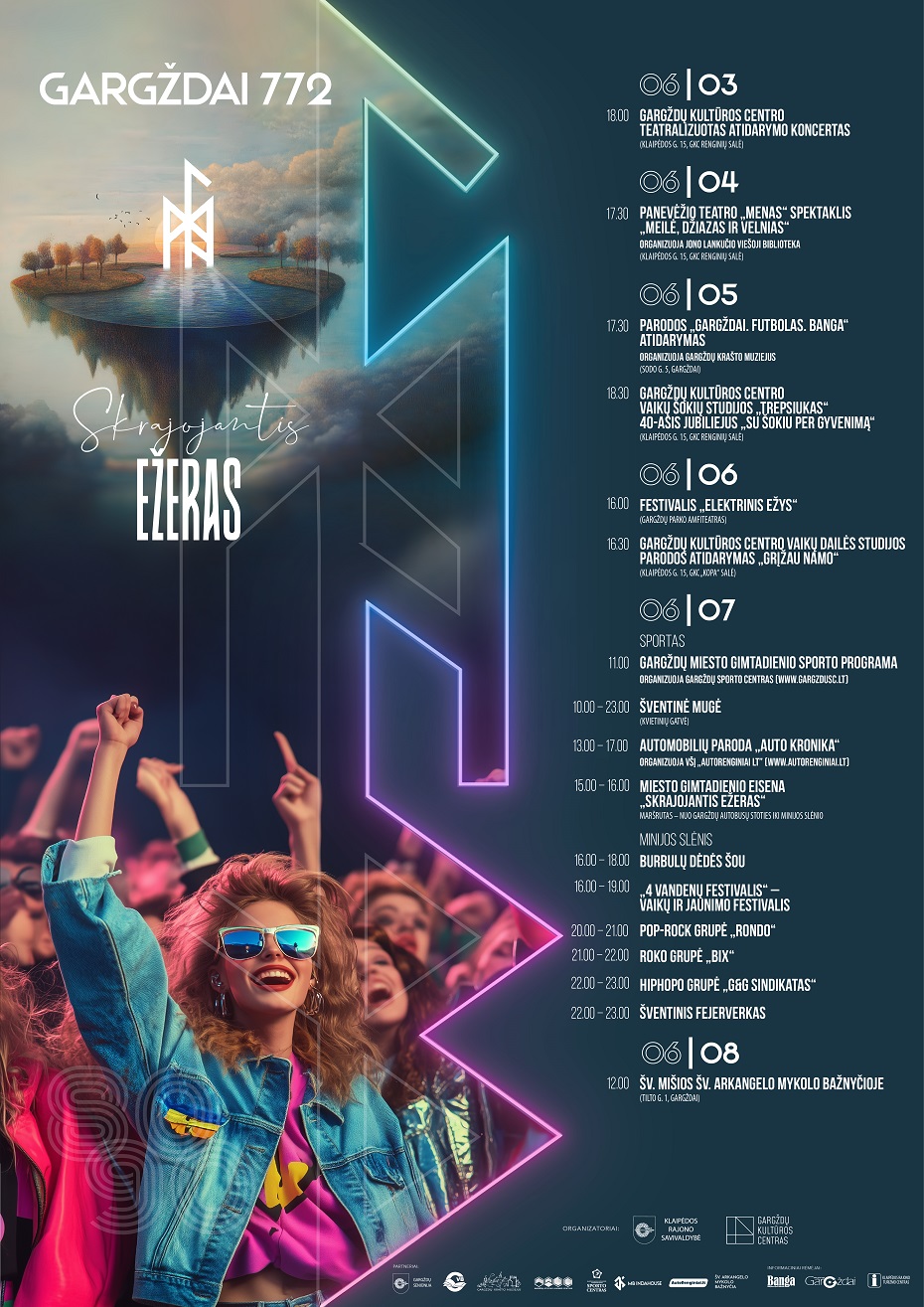 Gargždų miesto 772-ojo gimtadienio renginiai – jau birželio 3 dieną ...