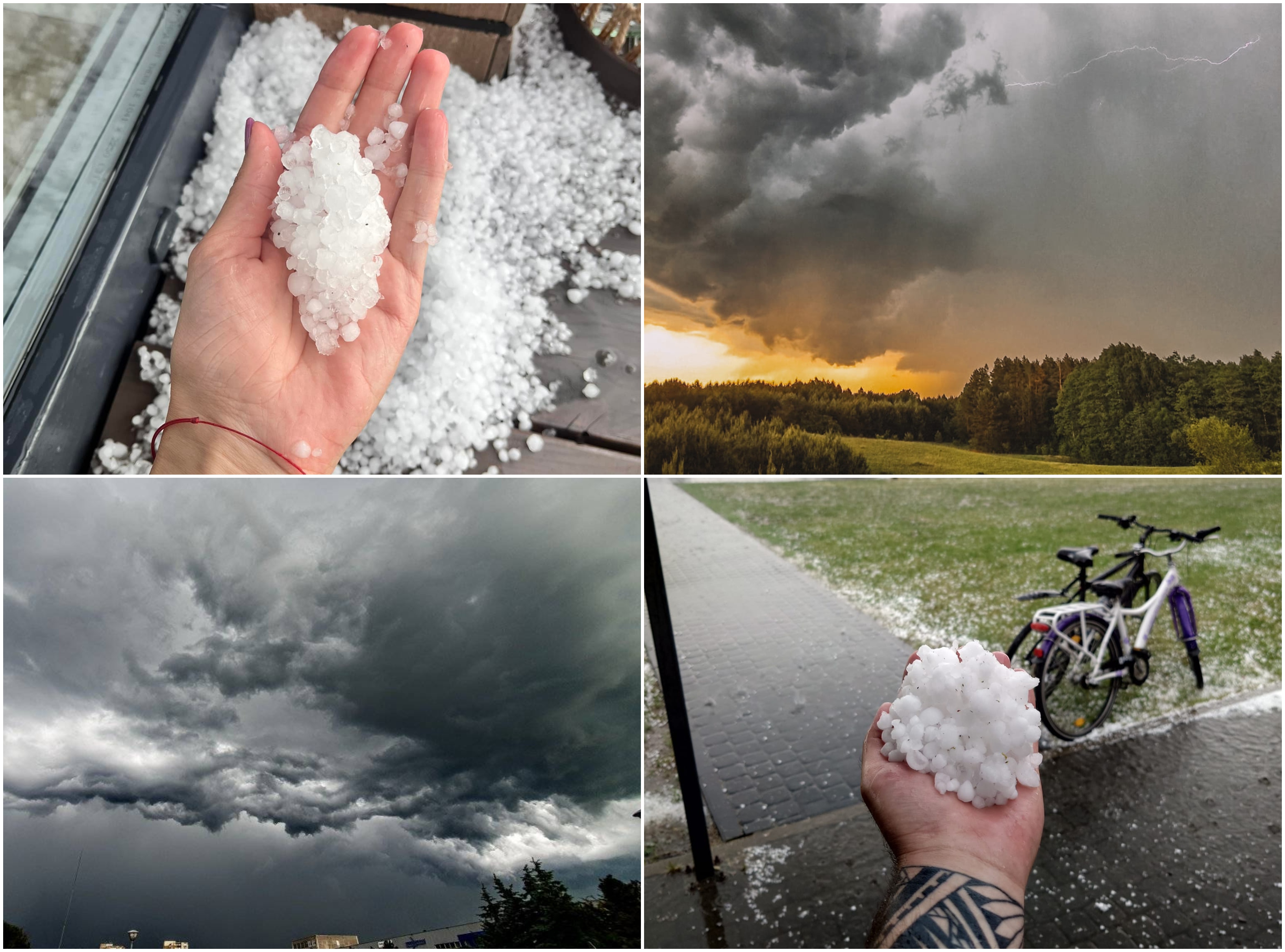 Per Lietuvą slenka audros debesys: kai kur iškrito ir kruša